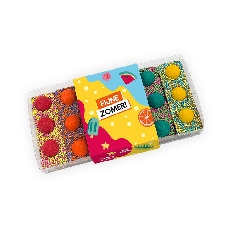 Chocoladereep - HappyBar Proeverij "Fijne Zomer” (200 gram ...